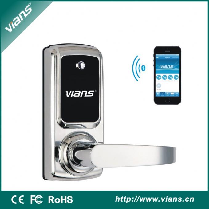 Safety Bluetooth Wireless Front Door Lock , Smartphone Controlled Door Lock