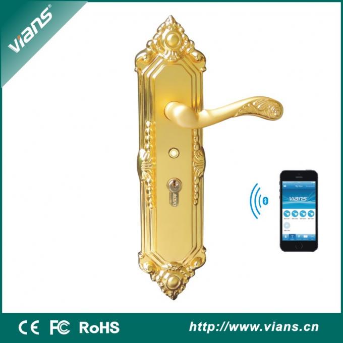 Safety Bluetooth Wireless Front Door Lock , Smartphone Controlled Door Lock