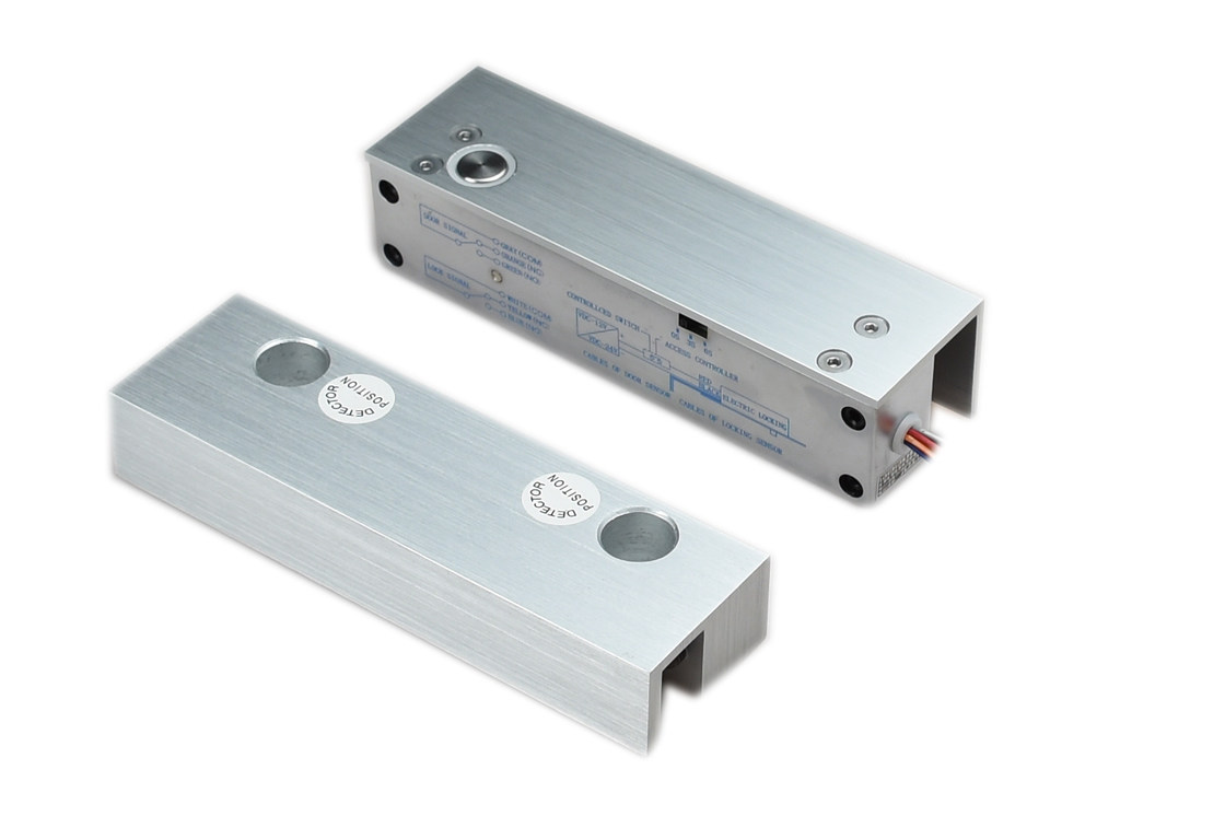 Frameless Glass Door Electric Bolt Lock , Fail Secure Drop Bolt Lock VI ...